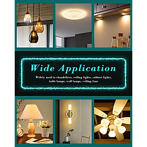 PACETAP 100W JDE11 120V Halogen Light Bulbs, 1200lm 2800K Warm White Dimmable Bulbs with E11 Mini Candelabra Base for Chandeliers, Ceiling Fan, Table Lamps, Cabinet Lighting (4)