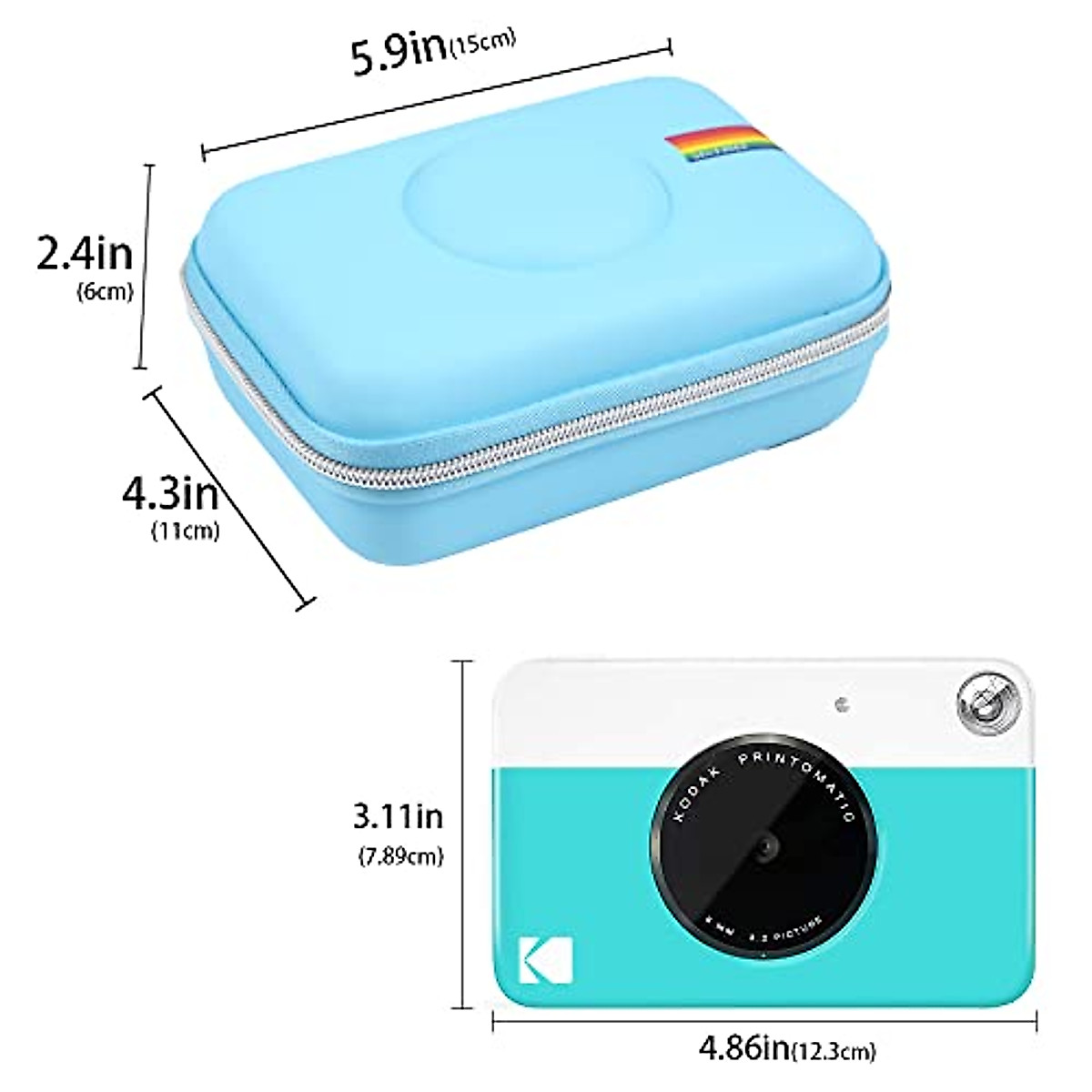 Leayjeen Camera Case Compatible with Kodak Printomatic/Kodak Smile Digital Instant Print Camera(Case Only)