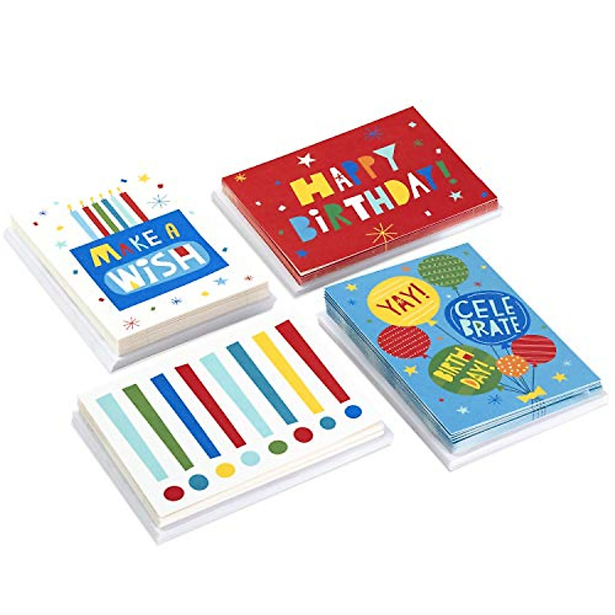 Hallmark Birthday Cards Assortment, Make A Wish (48 Cards with Envelopes) (5STZ5122)