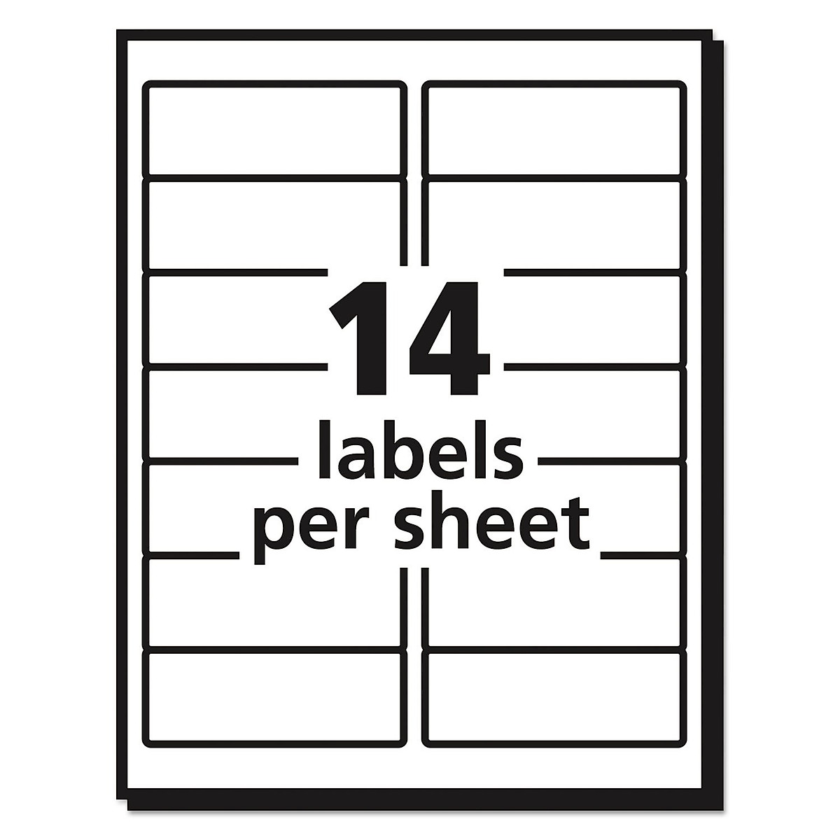 Avery 5262 Easy Peel Mailing Address Labels, Laser, 1-1/3 x 4, White, 350/Pack