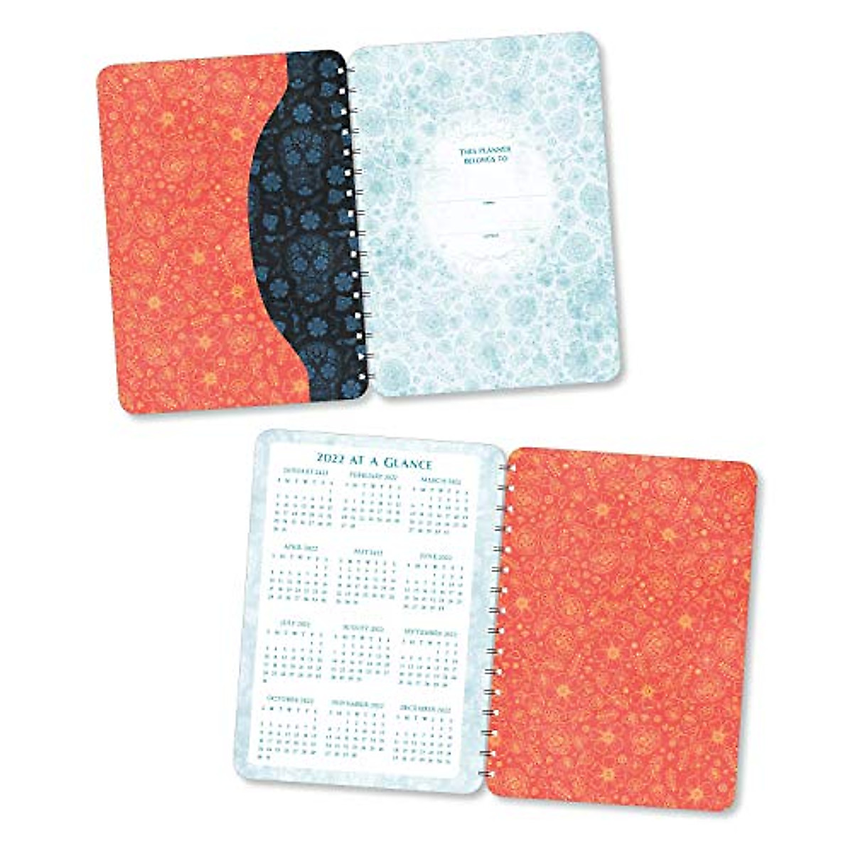 Sugar Skull 2021 On-the-Go Weekly Planner: 17-Month Calendar with Pocket (Aug 2020 - Dec 2021, 5" x 7" closed): Seize the Day