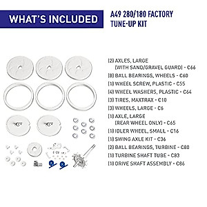 Polaris A49 180/280 Parts Tune Up Kit Compatible with Models 280, TR28P, 180 Pressure-Side Pool Cleaner, White