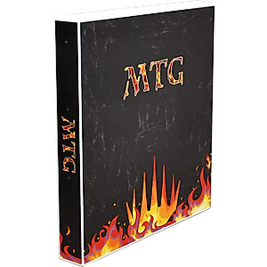 UniKeep Card Storage Case for Magic The Gathering Game with 20 Playing Card Pages - Holds up to 360 MTG Cards (Flames)