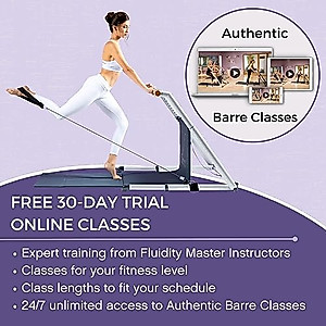 New! The Original Fluidity Barre + Bungee/Collar Kit + Tablet/Phone Holder + Free 30-Day Barre Online Classes Bundle