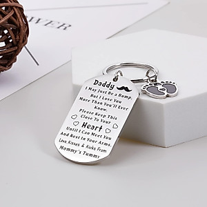 Expectant Dad Gifts Father Day Gift for New Dad New Dad to Be Gifts Baby Shower Gifts for Dad Keychains Pregnancy Announcement Gifts for Husband Baby Reveal Gifts for First Father Day Gifts
