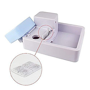 ELEOPTION Pack of 4PCS Replacement Foam Filter For1.8L Large Capacity Automatic Pets Water Drinking Filter Fountain Bowl for Dogs Cars (4PCS Carbon Filter)