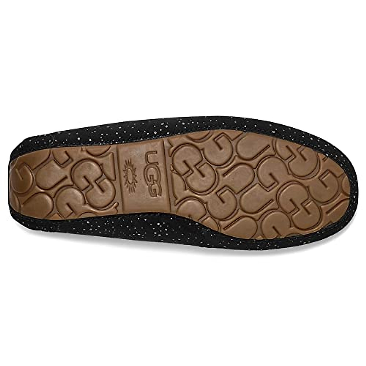 UGG Women's Ansley Metallic Spots Slipper, Black, 5