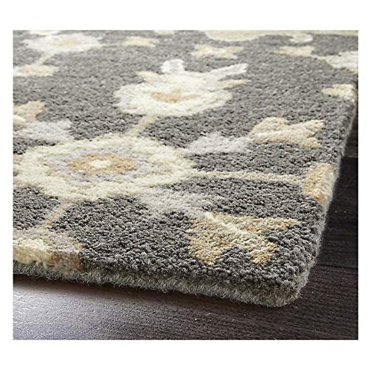 Crate and Barrel Juno Gray Traditional Persian Handmade 100% Wool Rugs & Carpets (6x9)