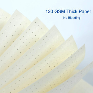 2 Pack B5 Spiral Bullet Dotted Journal with 120gsm Thick Paper, Dot Grid Spiral Notebook with Plastic Hardcover and Elastic Band Closure, 80 Sheets Per Pack 7.3X 10 inches