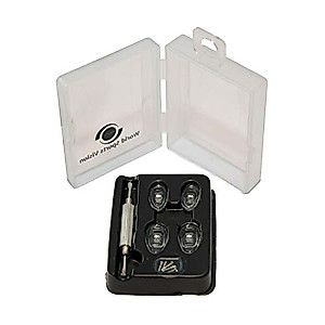 Eyeglass Repair Kit for Screw in Nosepads for Spectacle Frames Eyeglasses with Flat Head/Phillips Screwdriver 6 Screws & 2 Pairs of 2 Different Size Silicone Nose Pads Included