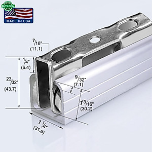 Trolley Assembly 4 Wheel Light Duty for Use with All 1-5/8" or Taller Strut Channel,Electro-Galvanized Zinc (4)
