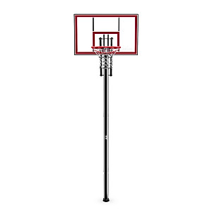 Spalding 44" Shatter-Proof Polycarbonate Pro Glide® Lite In-Ground Basketball Hoop