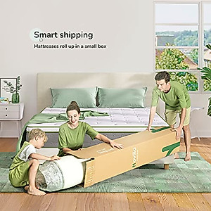 Novilla King Size Mattress, 10 Inch Hybrid Pillow Top King Mattress in a Box with Gel Memory Foam & Individually Wrapped Pocket Coils Innerspring for a Cozy & Peaceful Sleep