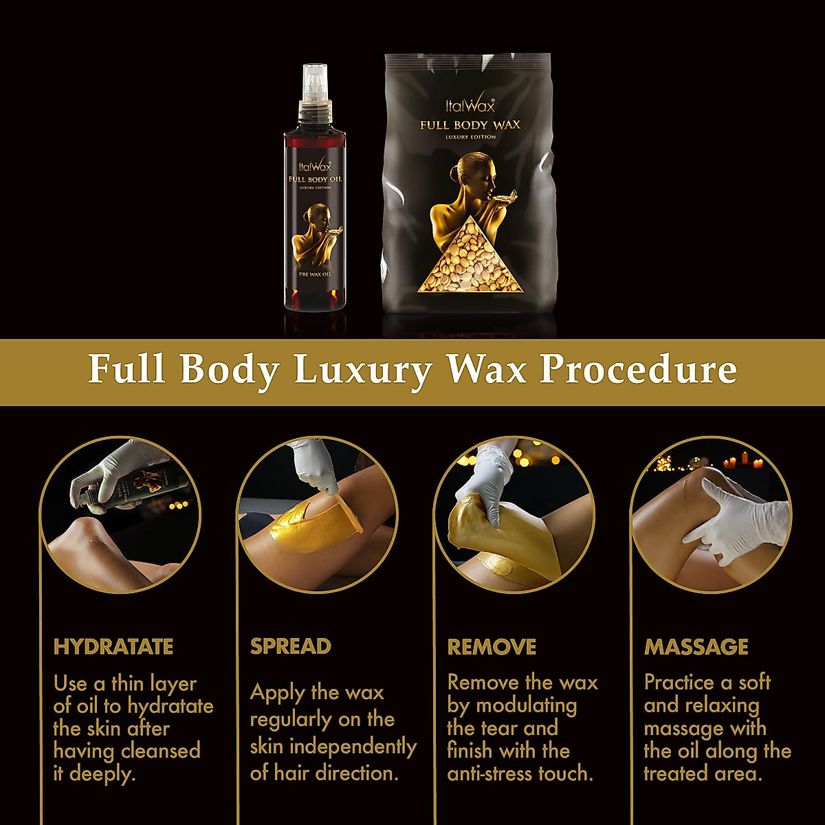 Italwax Luxury Full Body Wax 2.2lb 1kg