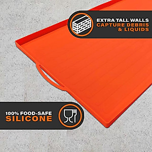 28" Silicone Griddle Mat for Blackstone Grill, Global V-Bien 28 inch Grill Cover Heavy Duty Food Grade, Protect Griddle from Rodents, Insects, Debris, and Rust, All Season Cooking Protective Cover
