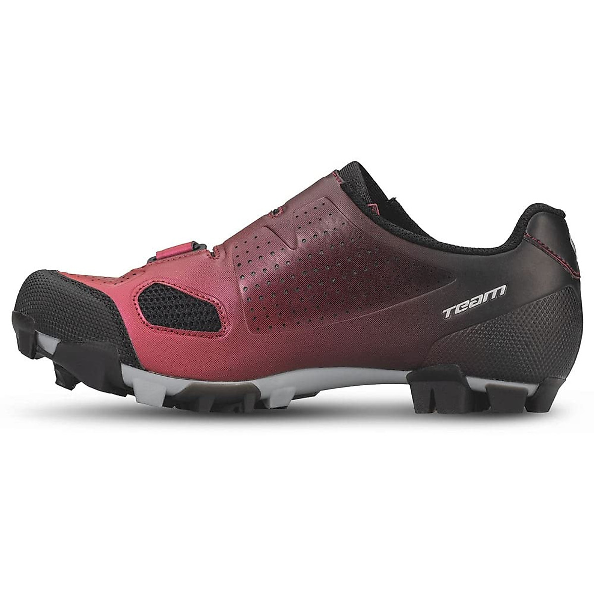 SCOTT Women's MTB Team BOA Shoe (Black Fade/Metallic Red, 39)