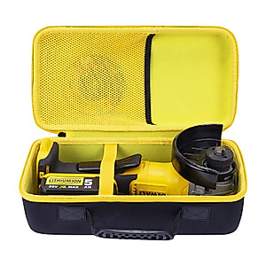 Hard Case for Dewalt 20v/60v Max XR Battery and Charger + DEWALT 20V MAX Angle Grinder Tool