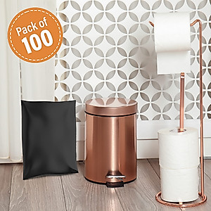 Trail Essentials Adult Diaper Disposal Bags - Tape-Seal, Large, Black Opaque Disposal Bags for Adult Diapers, Incontinence Underwear and Personal Hygiene Products (Pink)