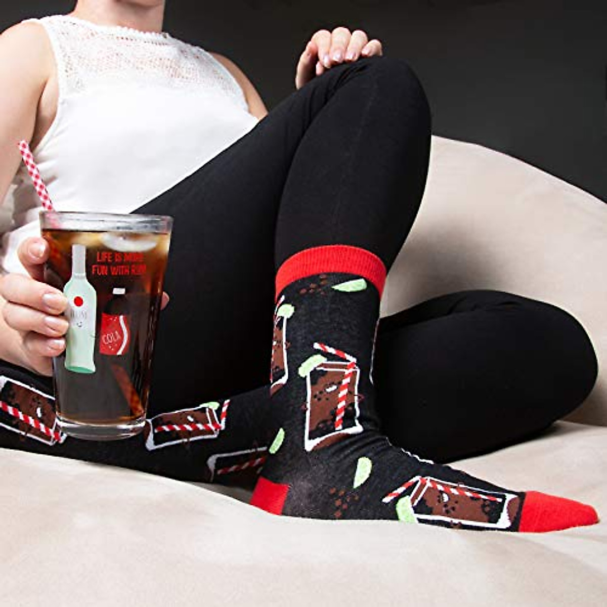 Pavilion - Life Is More Fun With Rum - Rum & Coke - 16 oz Pint Glass Tumbler