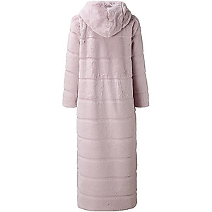 SHOPESSA my the orders womens coats winter clearance prime Womens Long Faux Fur Mink Coat Hooded Parka Overcoat Sherpa Jacket Fuzzy Fleece Teddy Coat Long Outerwear Winter