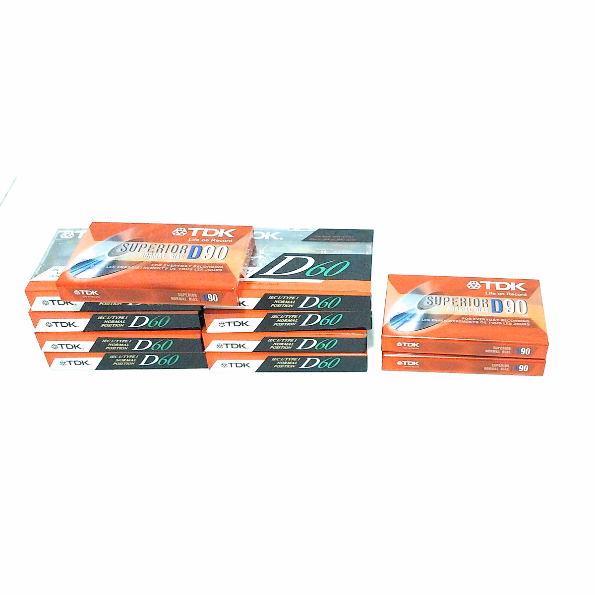 TDK D90 Blank Cassette Tapes Pack of 10 Plus One
