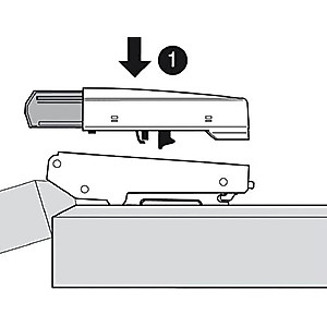 (8 PCS) Blum BLUMOTION 973A0500 Soft and Effortless Self Closing Mechanism for Full Overlay Hinge Application, Made in Austria, Kitchen Hinge Damper, Cabinet Door Soft Close Hinge Buffer