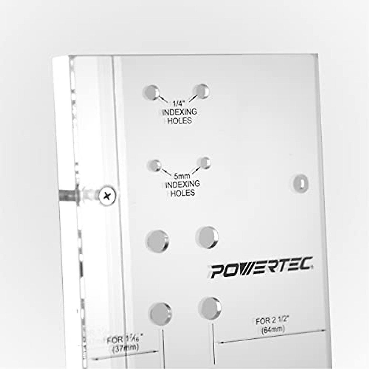 POWERTEC 71653 Shelf Pin Drilling Jig with 1/4" Self Centering Bit