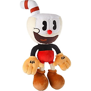 Cuphead & Mugman Bundle 15-Inch - Plush Toy -Super Soft & Huggable Stuffed Doll of The Popular Video Game Character for Kids & Fans of All Ages - Perfect for Collectors and Gamers –Officially Licensed