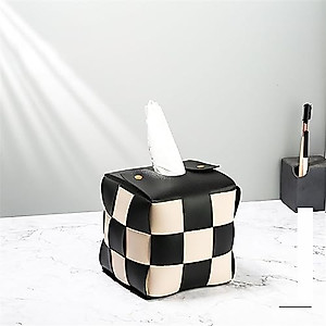 NOTRYA Tissue Box, Household Tissue Box, Paper Holder, Handkerchief Box (Color : Brown)