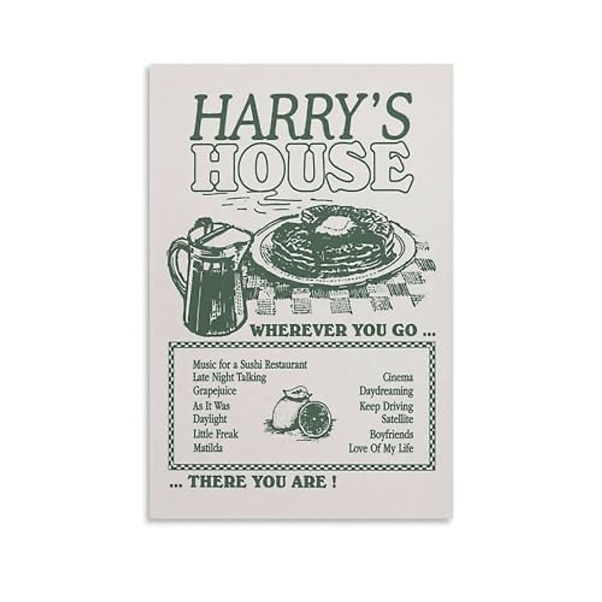 Harry's music House Styles Music Album Posters (1) Wall Art Paintings Canvas Wall Decor Home Decor Living Room Decor Aesthetic 08x12inch(20x30cm) Unframe-style