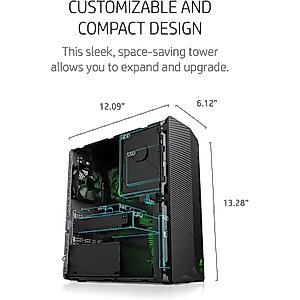 HP Pavilion Tower Desktop Computer, Octa-Core AMD Ryzen 7 5700G (Beat i7-11700K), 4GB DDR4 RAM, 256GB PCIe SSD, WiFi 6, Bluetooth, RJ-45, HDMI, VGA, Keyboard and Mouse, Windows 11 Pro, WE/PGPY