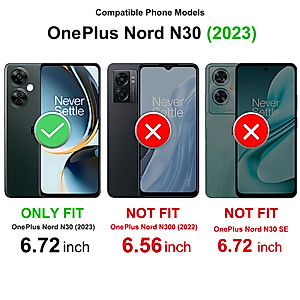 Fit for OnePlus Nord N30 5G Case with Slide Camera Cover & Screen Protector (2 Pack), Build in 360° Rotating Ring Kickstand [Military Grade] Protective Case for Nord N30 5g Case, Green