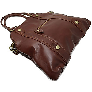 Floto Luggage Bolotana Handbag, Brown, Medium