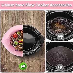 Stew Pot Silicone Liners Silicone Material Liners Large Capacity Slow-stew Cooker Internal Pad Heat Resistant Silicone Air Fryer Bowl