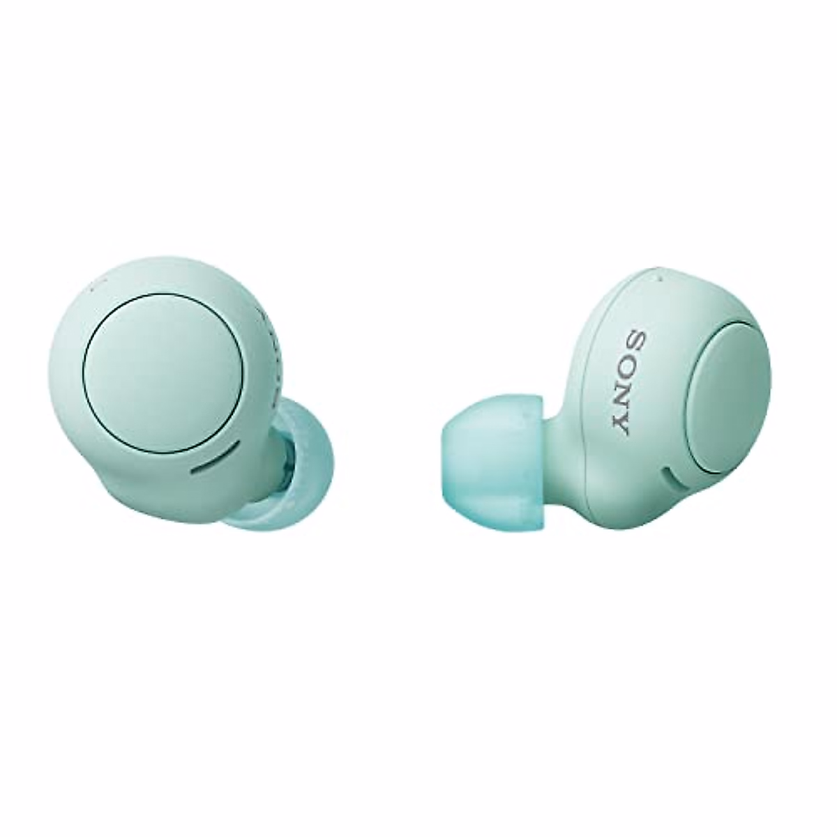 Sony WF-C500 True Wireless Headphones - Up to 20 Hours Battery - Charging case - Voice Assistant Compatible - Built-in mic for Phone Calls - Reliable Bluetooth - Mint Green