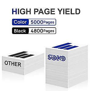 SOKO Remanufactured C400 C405 Toner Cartridge Replacement for Xerox C400 C405 106R03512 106R03513 106R03514 106R03515, for Xerox Versalink C405 C405V C405N C405DN C400 C400V C400N C400DN (4-Pack)