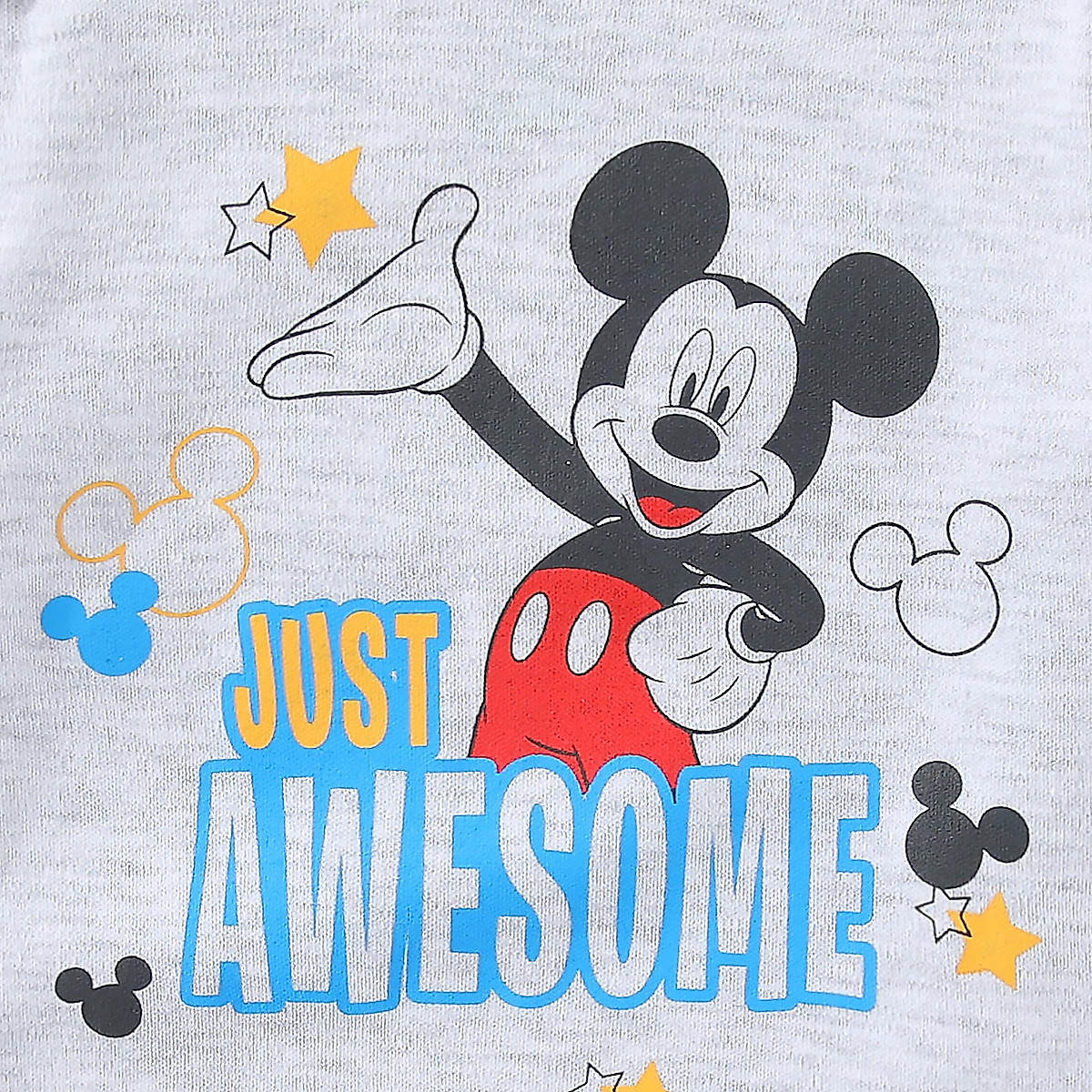 Disney Mickey Mouse, Lion King, and Winnie the Pooh Baby Boys 5 Pack Bodysuits for Newborn and Infants