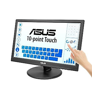 ASUS VT168HR 15.6" Full HD 1366X768 HDMI Back-lit LED Monitor, Black