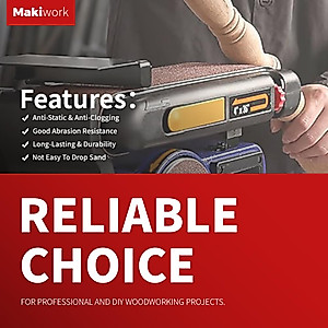 4 x 36 Inch 100 x 915 mm Sanding Belts Set - 15-Pack with 80/120/150/240/400 Grits, Aluminum Oxide Abrasive Belts for Woodworking