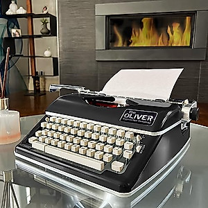 The Oliver Typewriter Company Timeless Manual Typewriter, Black