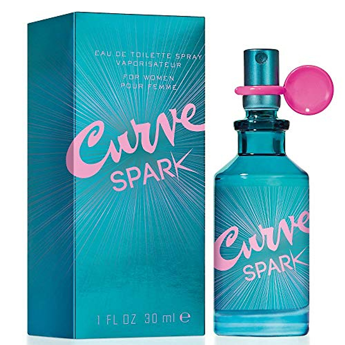 Curve Spark Eau De Toilette Perfume Spray, Perfume for Women, 1.0 fl oz