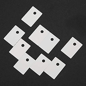 Fafeicy 100PCS TO-220 Alumina Ceramic Insulating Sheet Ceramic Sheet 3.2mm Hole MOS Transistor IGBT Cooling Pad Used in Coal Mining, Conveying Systems, Milling Systems