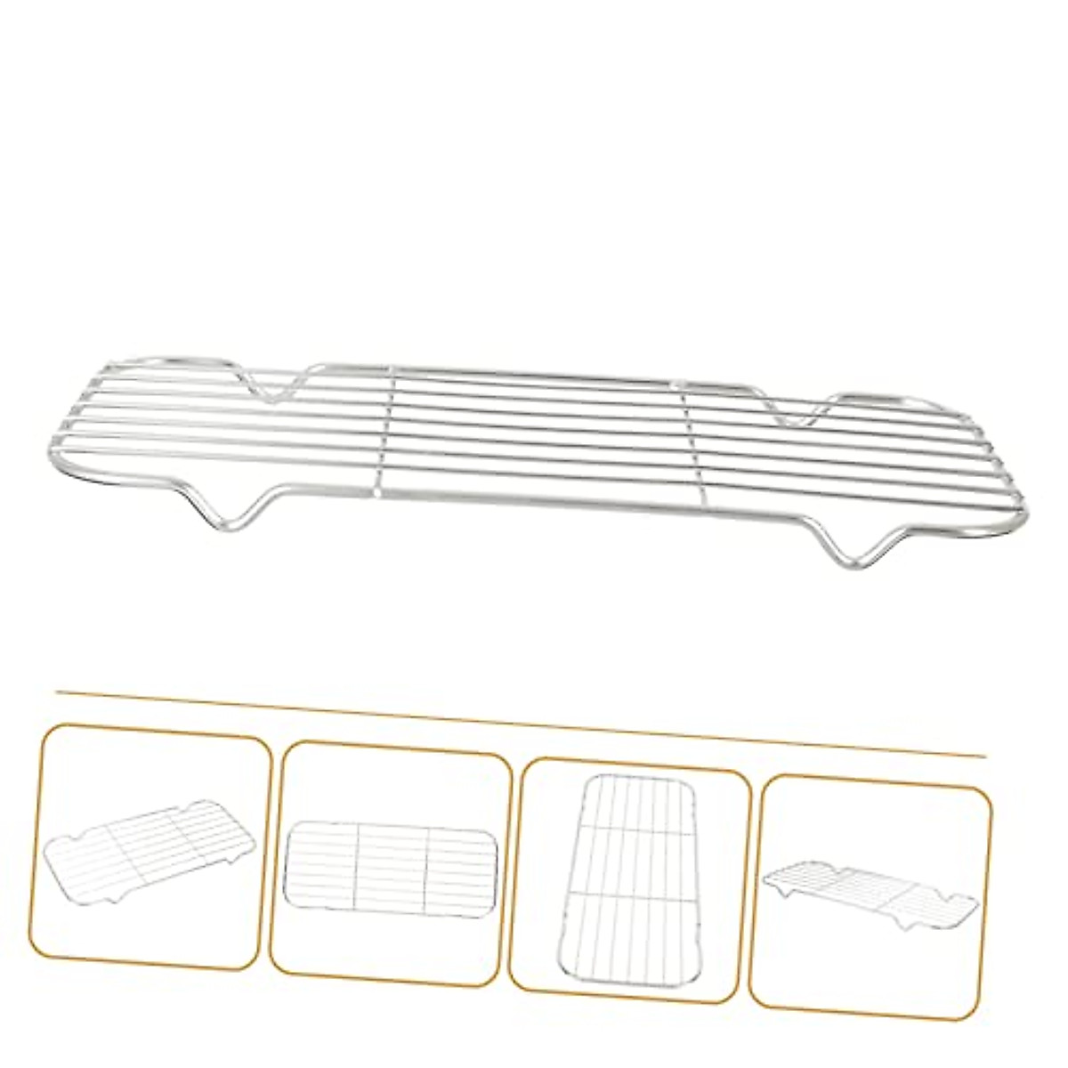 UPKOCH Bread Oven Stainless Steel Steamer Pot Bread Loaf Pans for Baking Metal Colander Steaming Rack Cooking Rack Barbecue Rack Heavy Duty Drain Rack Barbecue Grill Rack Air Fryer Can