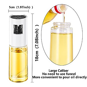 SweeHo Oil Sprayer for Cooking, Food-Grade Olive Oil Sprayer Mister Dispenser, 120ml Olive Oil Spray Bottle, Portable Oil Spritzer, Is a Best Kitchen Gadgets for Air Fryer, BBQ