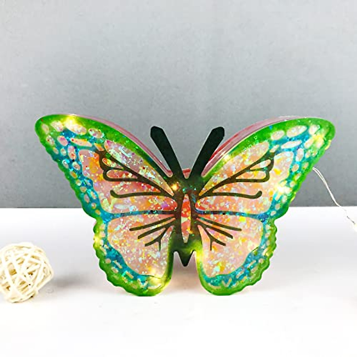 Butterfly Storage Box Molds Butterfly Silicone Molds with Lid for Epoxy Resin Casting Resin Mold for DIY Jewelry Storage Box Candy Container Makeup Storage Box