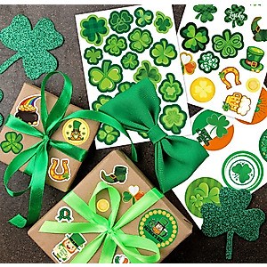 MISS FANTASY St Patricks Day Stickers Shamrock Stickers St. Patrick's Day Stickers for Kids Bulk Saint Patricks Day Stickers St Patrick Stickers for Kids St Pattys Day Party Favors