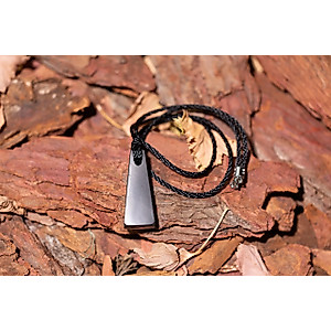 QUANTHOR Shungite Stones Protection Bracelet Necklace | Authentic from Karelia Shungite Crystal with Carbon Fullerenes | Cleans Bad Energy Protection Shungite Trapezium