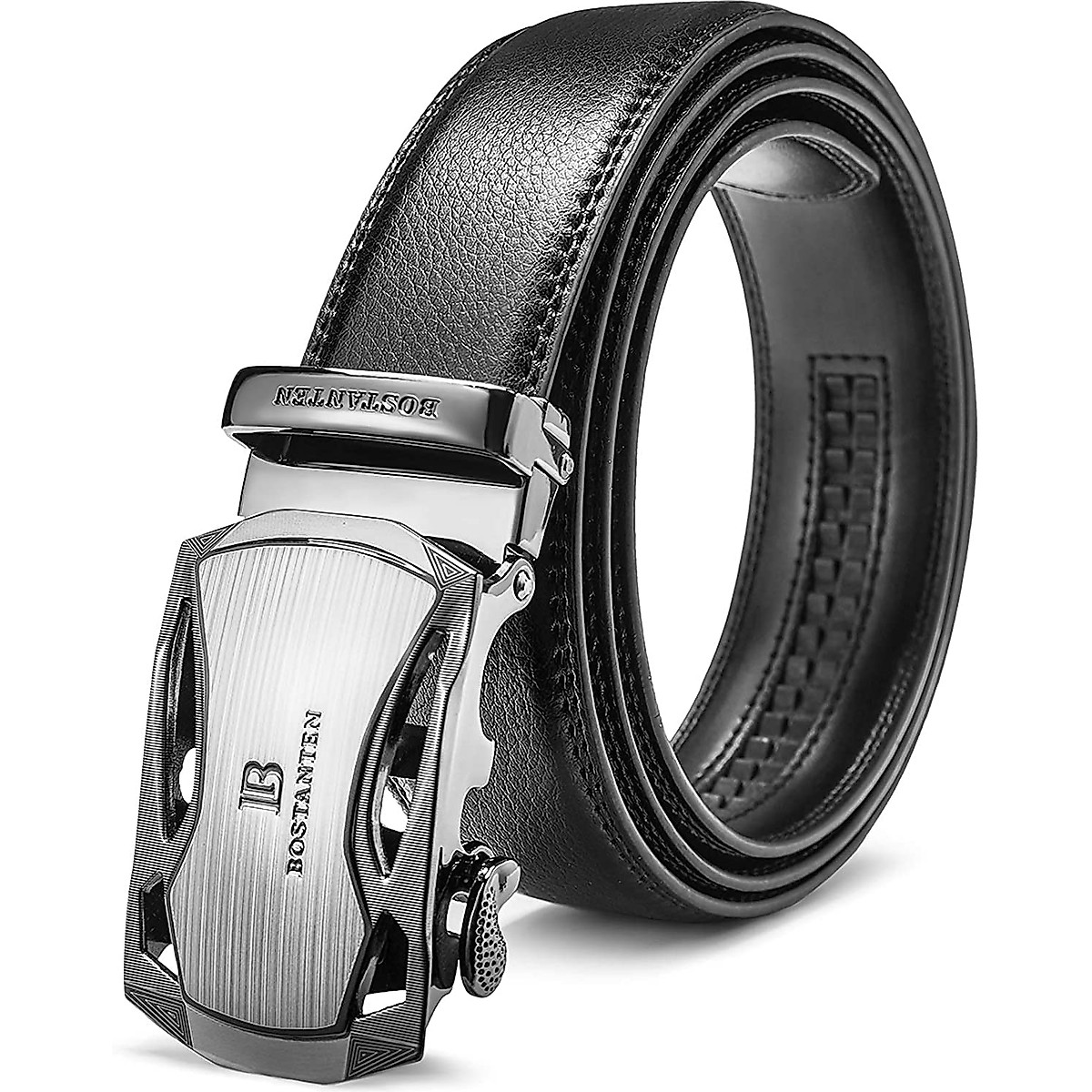 BOSTANTEN Leather Backpack 15.6 inch Laptop Backpack bundle Mens Belts