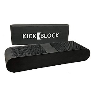 KickBlock - World’s Best Bass Drum Anchor System - Total Slide Prevention - Stops Bass Drum Creep & Slipping - Drum Set Accessory & Gift (Stage Black)