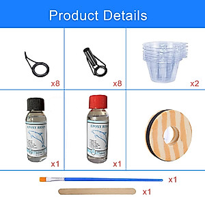 Fishing Rod Repair Kit with Glue,Fishing Rod Tips Guides Replacement Kit Rod Eyelet Stainless Steel Ceramic Ring Repair Kit